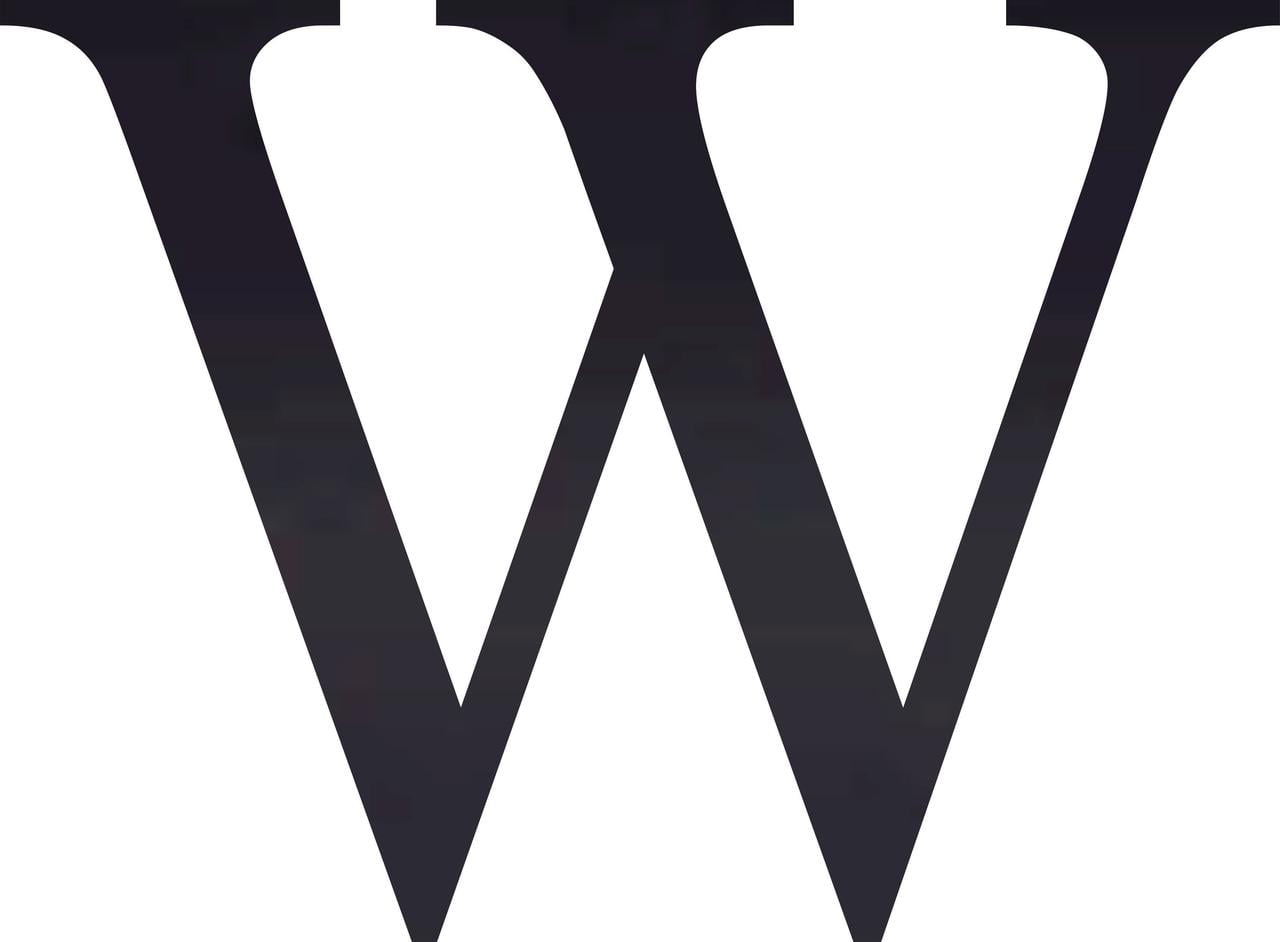 Acrylic Letter W Times, 2'' Tall Transparent Black Acrylic Sign Letter ...