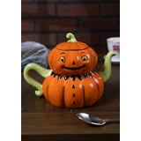 Transpac Tabletop Jack-O-Lantern Tea Pot, Ceramic Pumpkin, Johanna ...