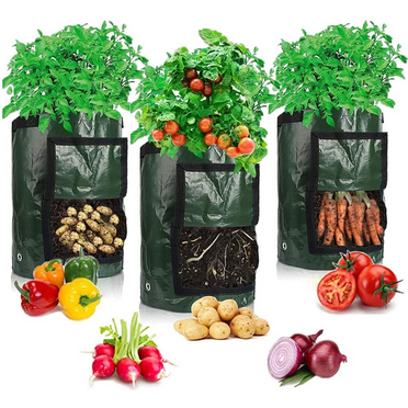 Hanging Grow bags Garden Grow Bag with 7 Pockets,Waterproof Wall ...