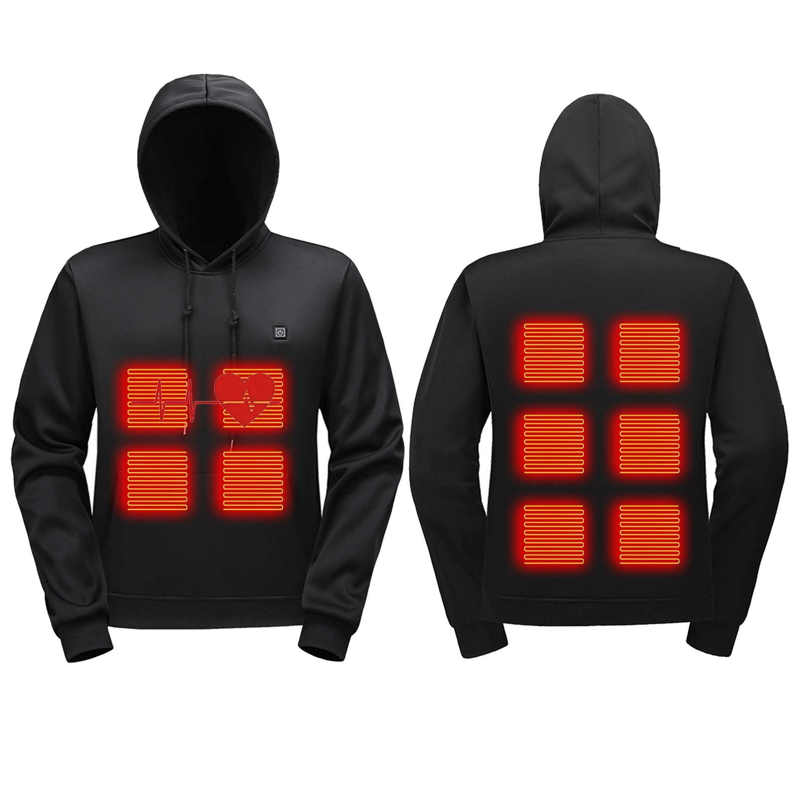 Click here for Com1950s Hoodie For Men unisex Hooded Heated Sweat... prices