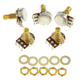 5X Guitar Potentiometer Audio Volume&Tone Pots Switch Control A500K ...