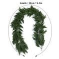 74in Faux Cedar Garland Plastic Realistic for Home Christmas Decoration ...