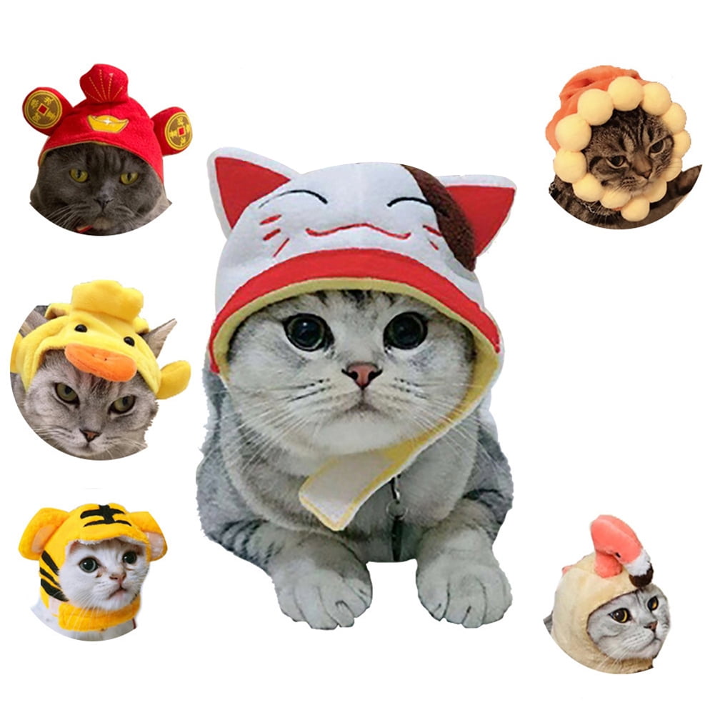 SPRING PARK Pet Hat Cat Dog Head Accessories Cute Headgear Headgear ...