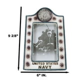 Patriotic United States Sailor Navy Eagle Rank Stars Memorial 4x6 ...