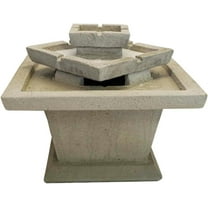 Solid Rock Stoneworks Standing Cherub/Large Seashell Fountain - 61" Tall - Unfinished - Walmart.com