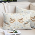 Blue Yellow Cartoon Throw Pillow Cover 12 x 20 Inch Decorative Pillow ...