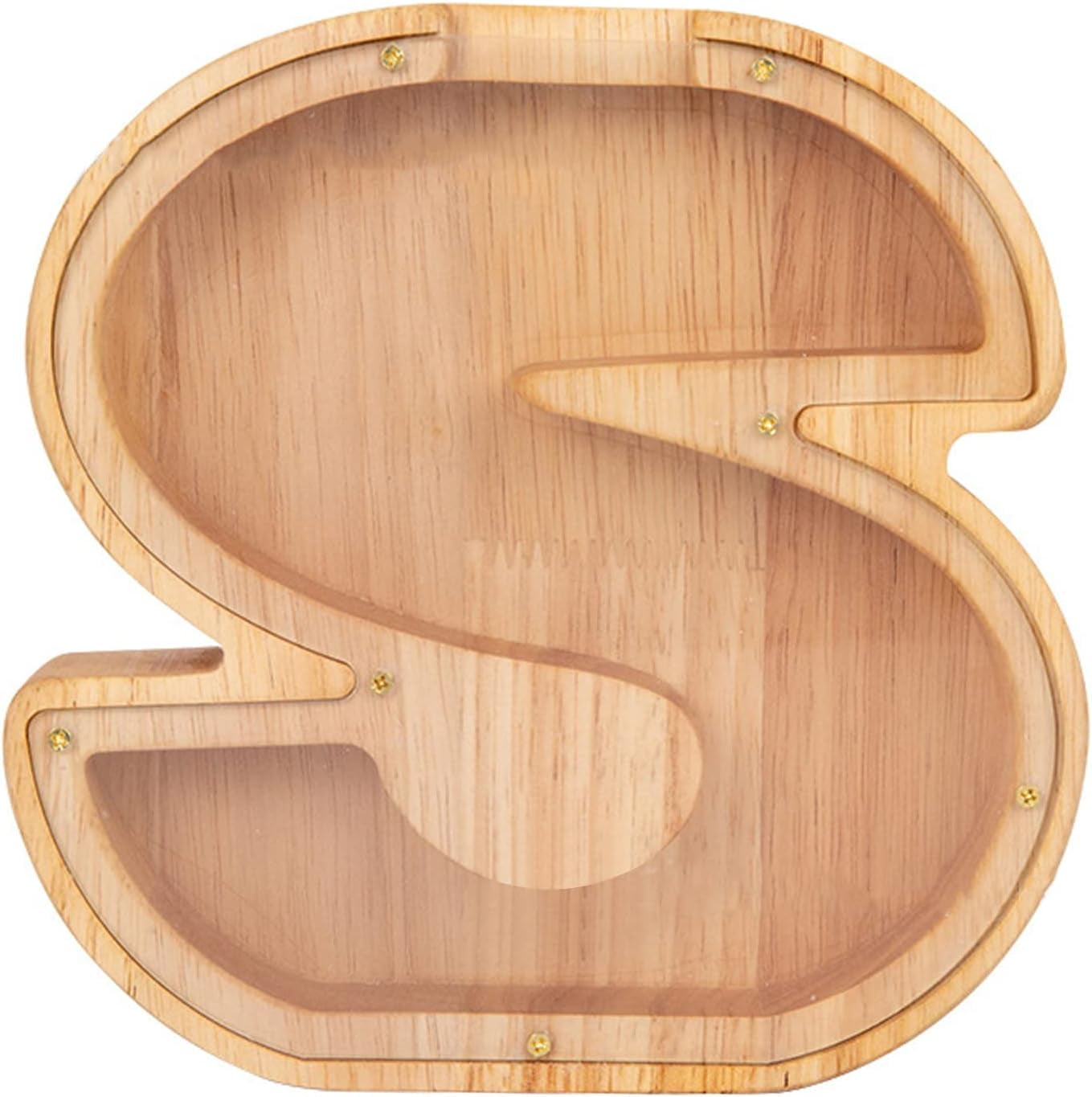 LINLIN Personalized Alphabet Piggy Bank alphabet piggy bank Wooden ...