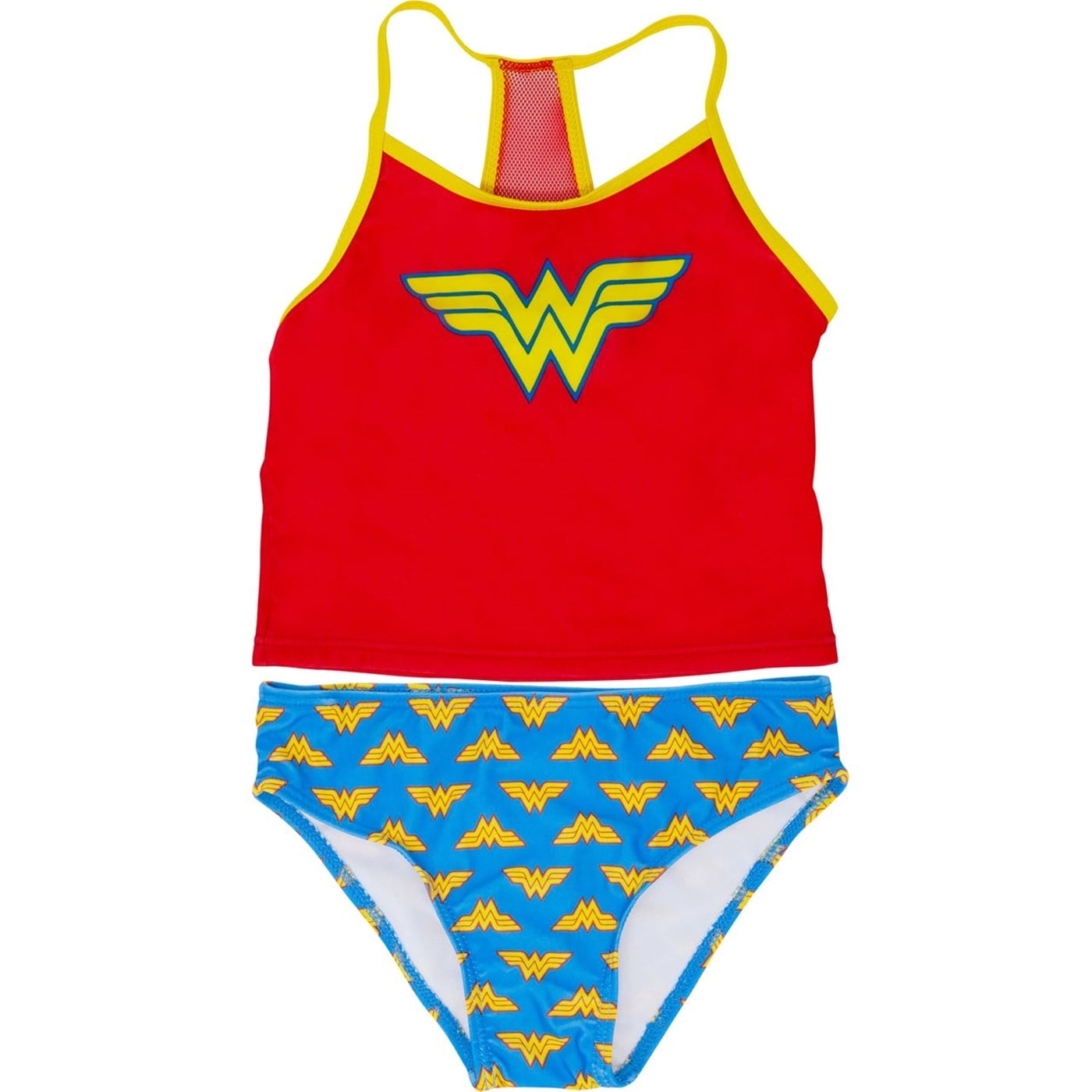 Wonder Woman Costume Juvy Tankini Swimsuit-Size 5-6 - Walmart.com