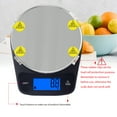 Mainstays Waterproof Digital Kitchen Scale with Blue Backlit, Black ...