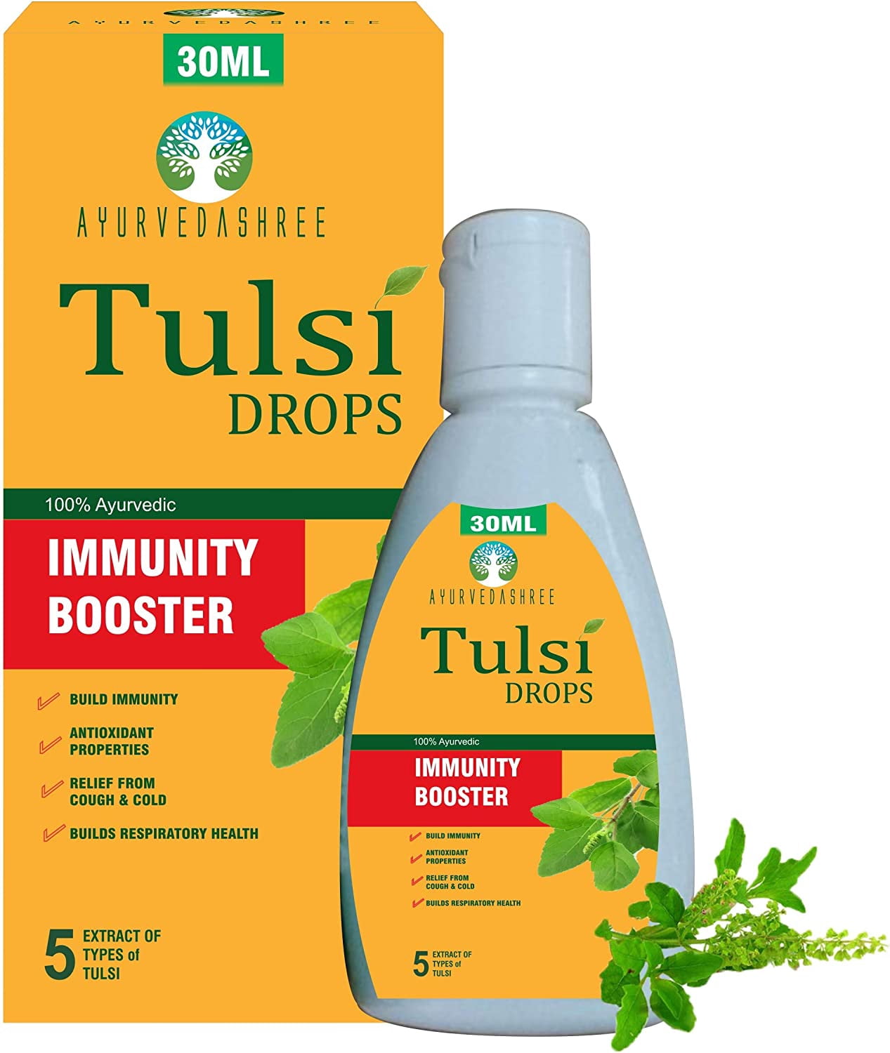 AYURVEDASHREE Tulsi Drops - Immunity Enhancing Philippines | Ubuy
