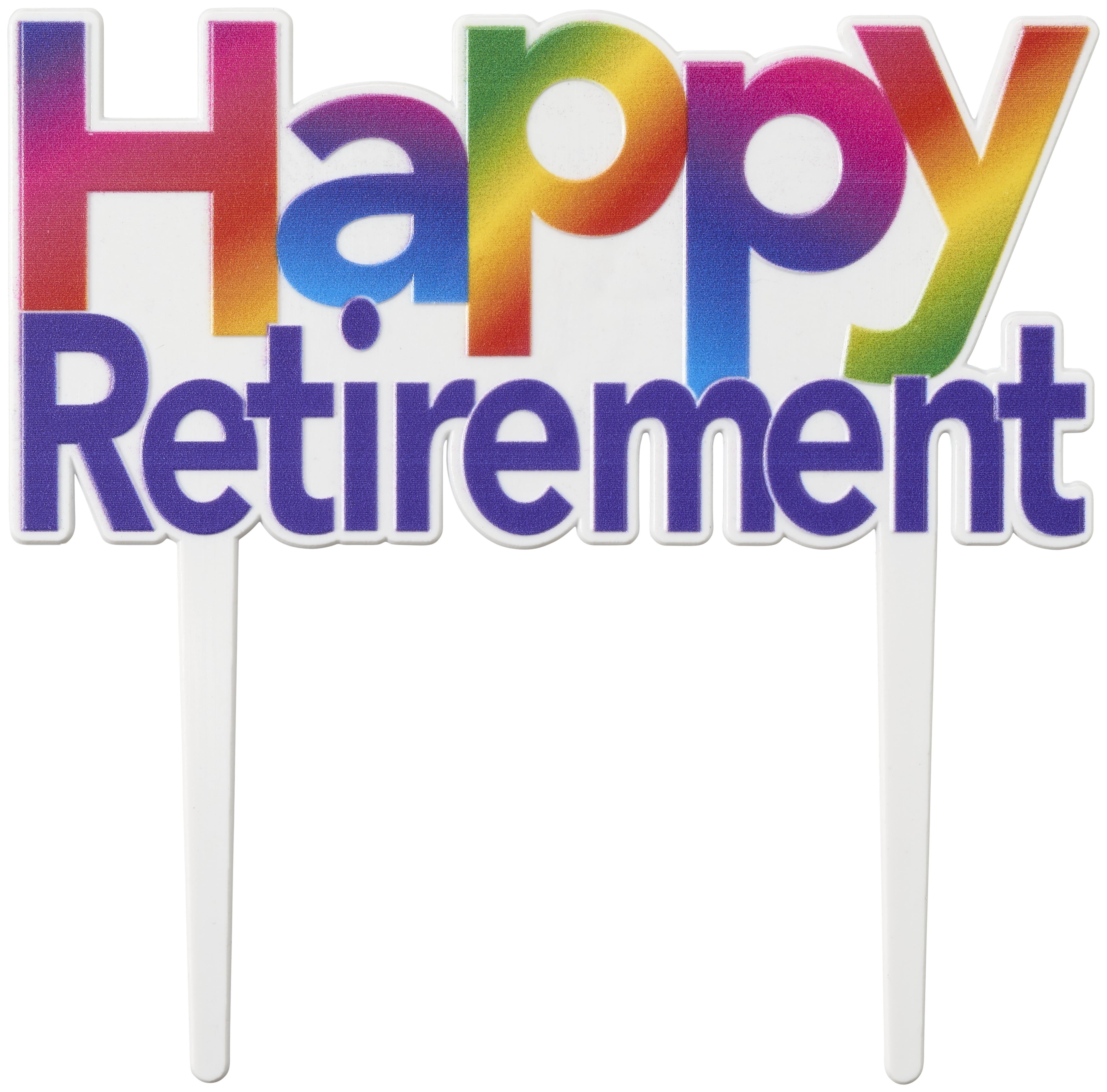 Happy Retirement Vertical Layon Cake Decoration for Celebrations ...