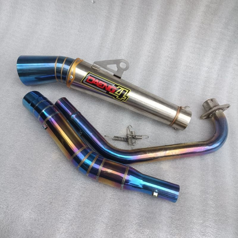 Tubo De Escape Daeng sai4 Sistema Completo Para Tmx 125/155/150/Honda ...