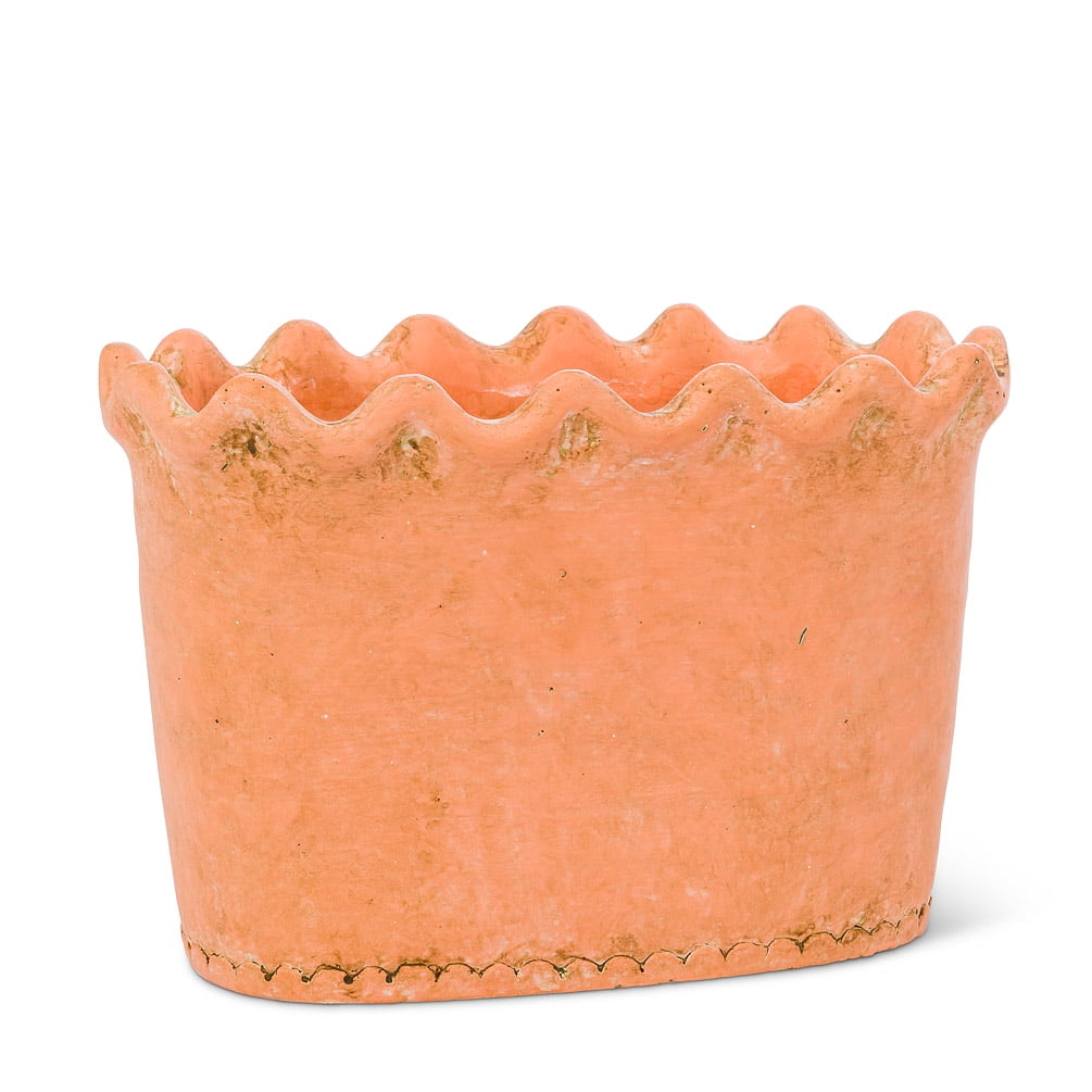 Set of 12 Tall Ruffled Oval Planter - Walmart.com