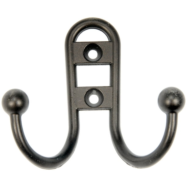 Mainstays, Double Hook Bronze Hook, 3 Pack, Mounting Hardware Included ...