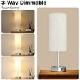 HadinEEon 15.4" Table Lamp, 3 Way Dimmable Light Touch Lamp, USB C&A ...