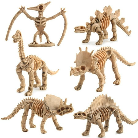 12PCS Plastic Dinosaur Skeleton Model Kit Educational Toy for Children ...