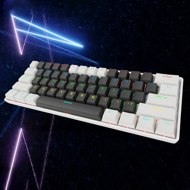 Teclado inalámbrico 18 Teclado mecánico con efecto de iluminación para ESports Gaming Office ...