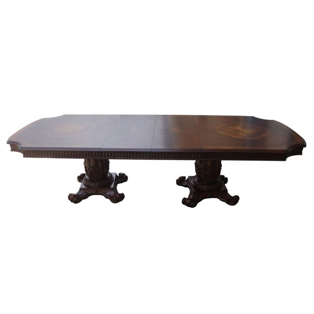 Vendome Dining Table con%2 Doble Pedestal | Walmart en línea