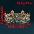Unisex Golden King Crown Adult Birthday Headpiece, Vintage Baroque ...