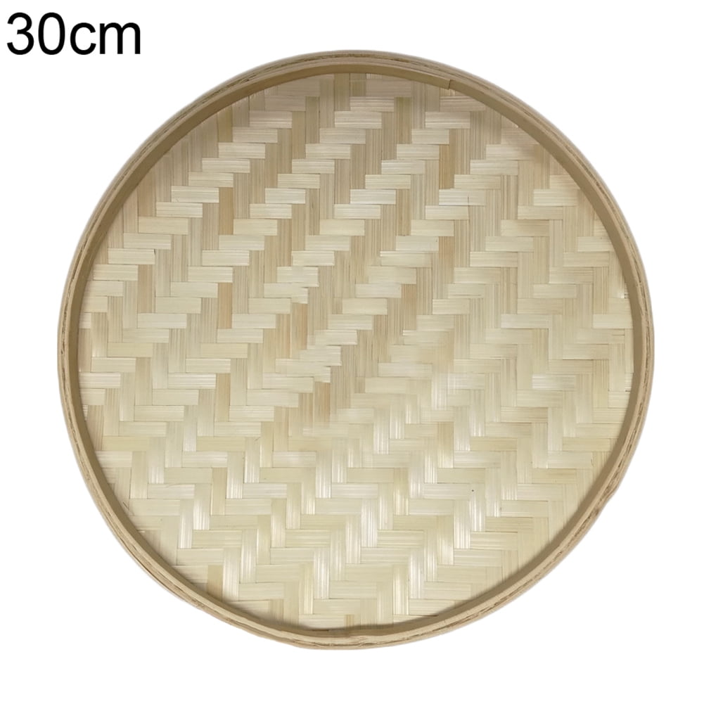 Ayyufe Handmade Round Bamboo Weaving Sieve Fruit Tea Leaf Basket ...