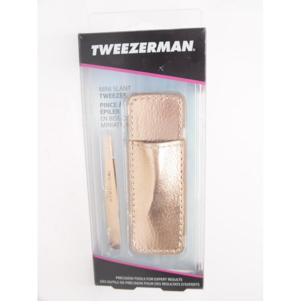 Tweezerman Rose Gold Mini Slant Tweezer with Case Model No. 1254-R ...