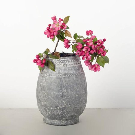 Antique Look Gray Cement Vase | Walmart Canada