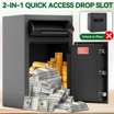 Costway Sturdy Metal Electronic Safety Safe Box, Front Load Cash Vault ...