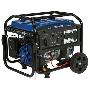Powerhorse Dual Fuel Generator, 4000 Surge Watts, 3240 Rated Watts ...