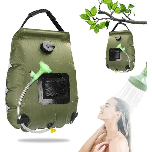 Nature's Comfort: Portable Solar Shower Bag With Heat Absorption And ...