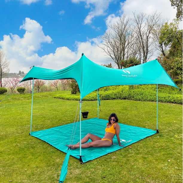 Red Suricata Turquoise Multi Terrain Sun Shade Canopy Tent Sunshade ...