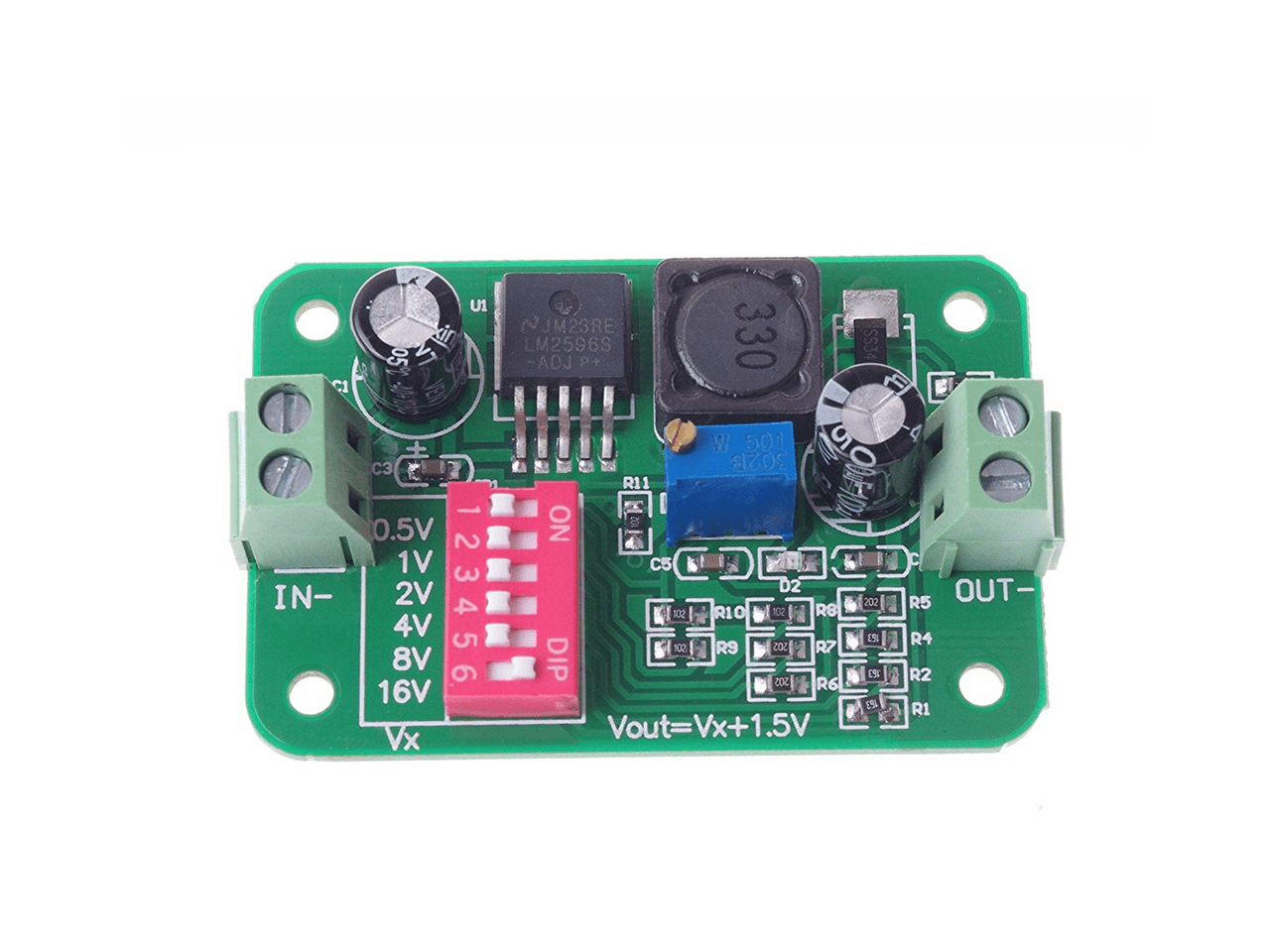 LM2596 DC-DC Step Down Adjustable Power Supply Module Can quickly set the voltage DC-DC voltage ...