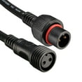 Male Female 2P Waterproof Connector Cable Black for Strips Light ...