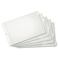 Cardinal Paper Insertable Dividers 5-Tab 11 x 17 White Paper/Clear Tabs ...