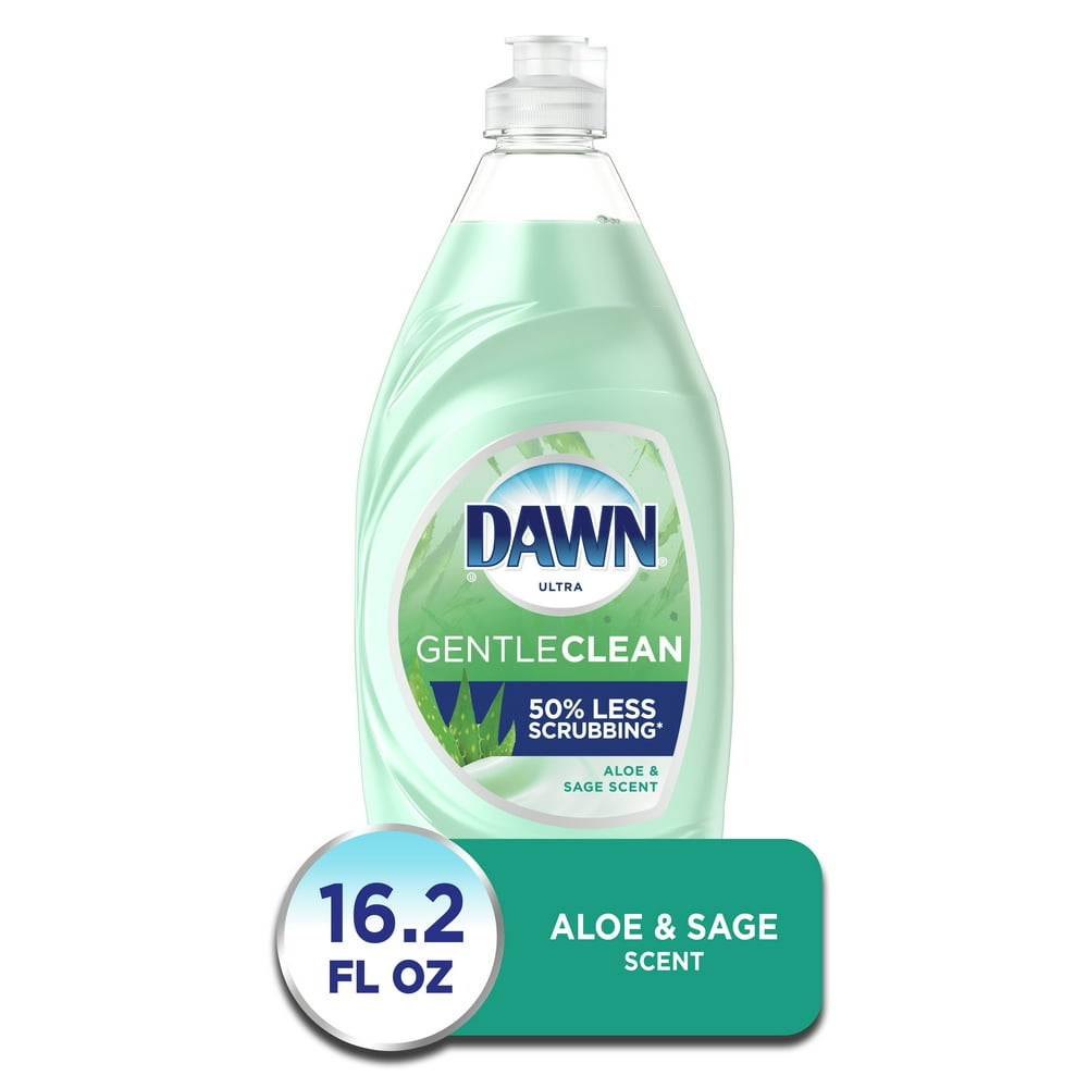 Dawn Ultra Gentle Clean Dishwashing Liquid Dish Soap, Aloe & Sage Scent ...