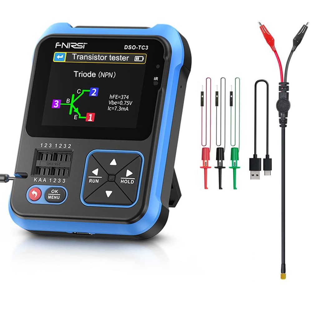 Treedix DSO-TC3 3 in 1 Handheld Digital Oscilloscope LCR Transistor ...