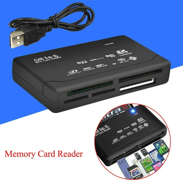 USB Card Reader All in One USB Memory Card Reader - Walmart.com