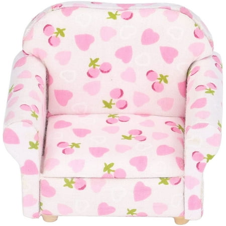 Pink Sweetheart Strawberry Cloth Sofa Miniature Sofa Simulation 1/12 ...