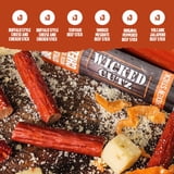 Wicked Cutz Premium Beef Jerky Sticks, Protein-Rich, 6-Flavor Variety ...