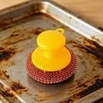 Short Handle Metal Sponge Pot Scrubber For Kitchen, Stainless Steel ...
