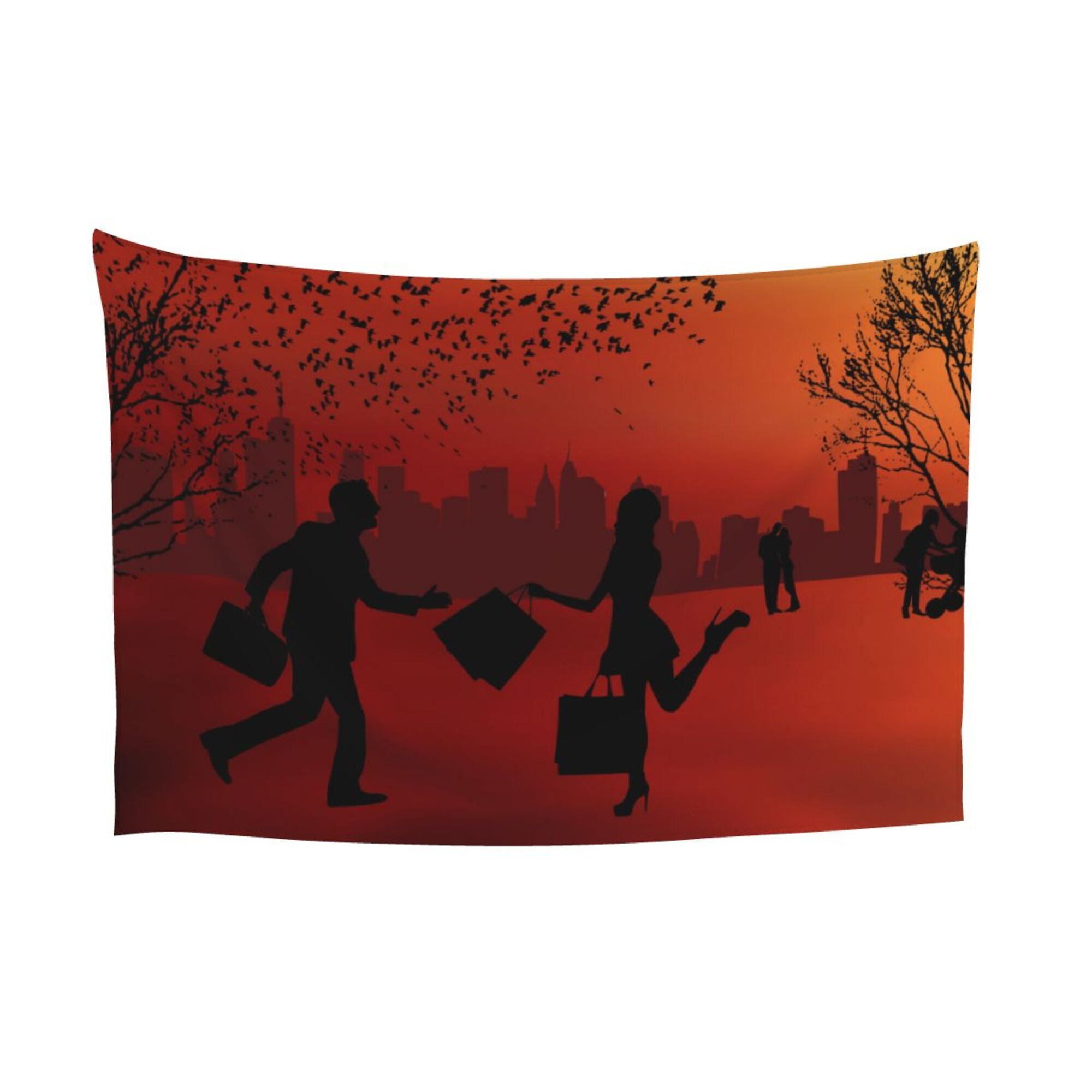 ZICANCN Funny Tapestry for Bedroom Aesthetic,People Life Trees Pattern ...