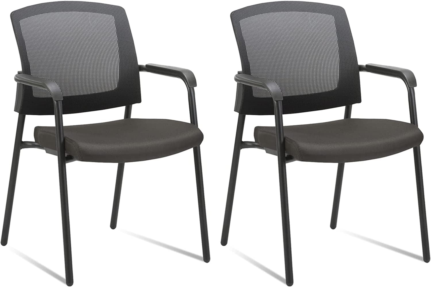 CLATINA Office Reception Guest Chair Mesh Back Stacking with Ergonomic ...
