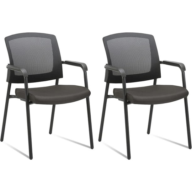 CLATINA Office Reception Guest Chair Mesh Back Stacking with Ergonomic ...