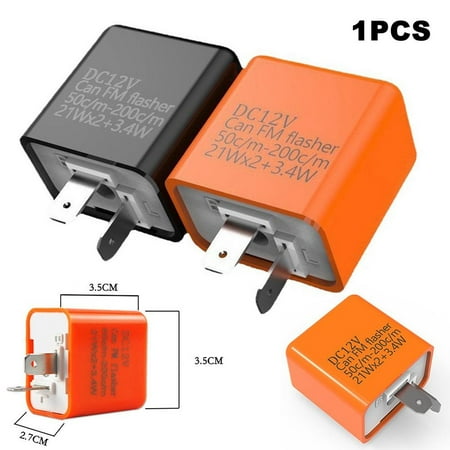 2 Pin Electronic Led Flasher Relay Adjustable Speed Turn Signal Fast ...