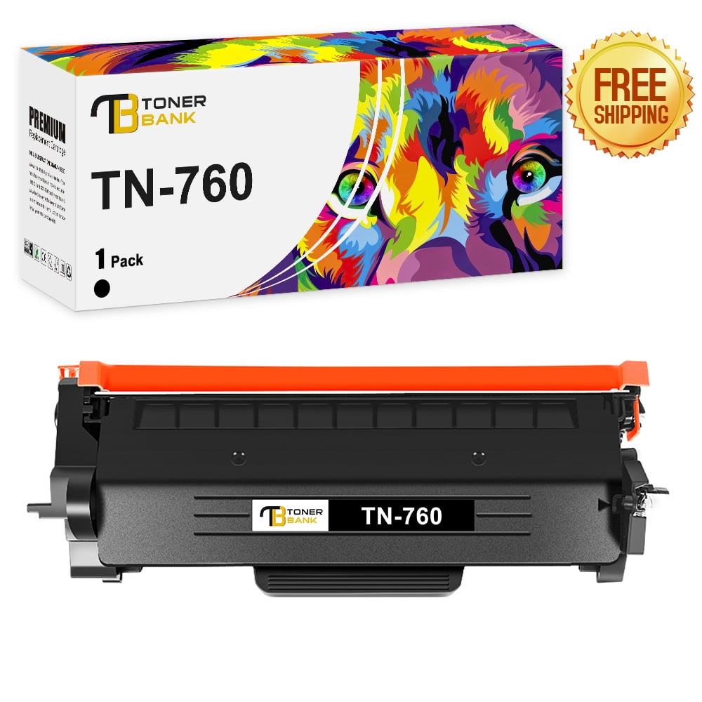 Toner Bank 1-Pack Compatible Toner Cartridge for Brother TN-760 TN760 ...