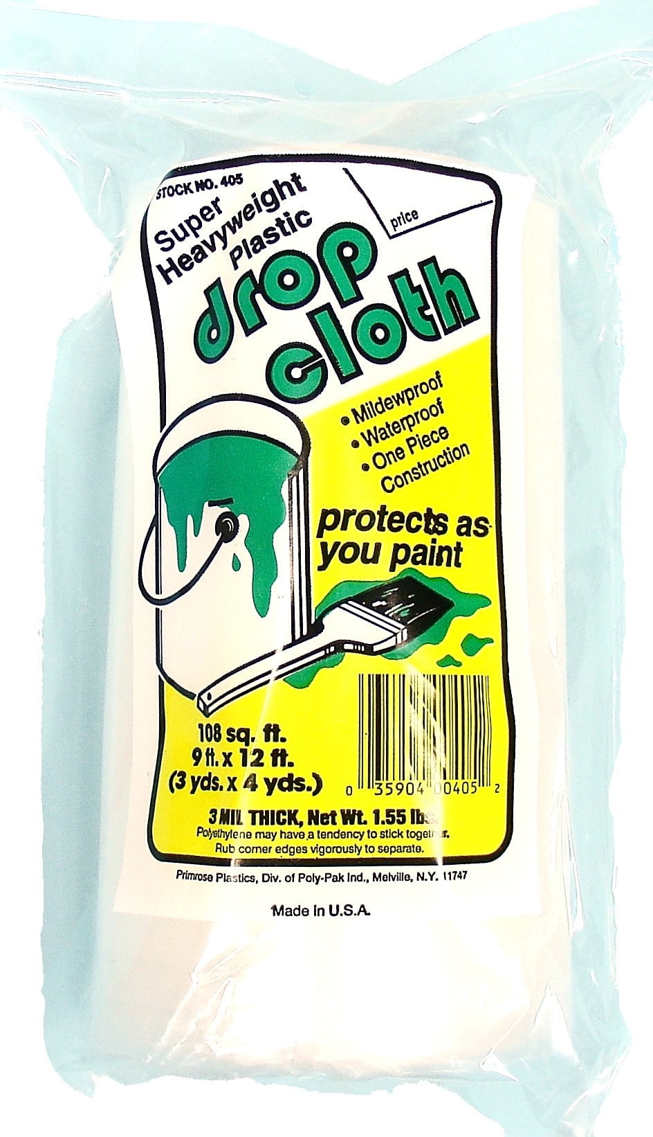 9' x 12' 3 Mil Thickness Drop Cloth - Walmart.com