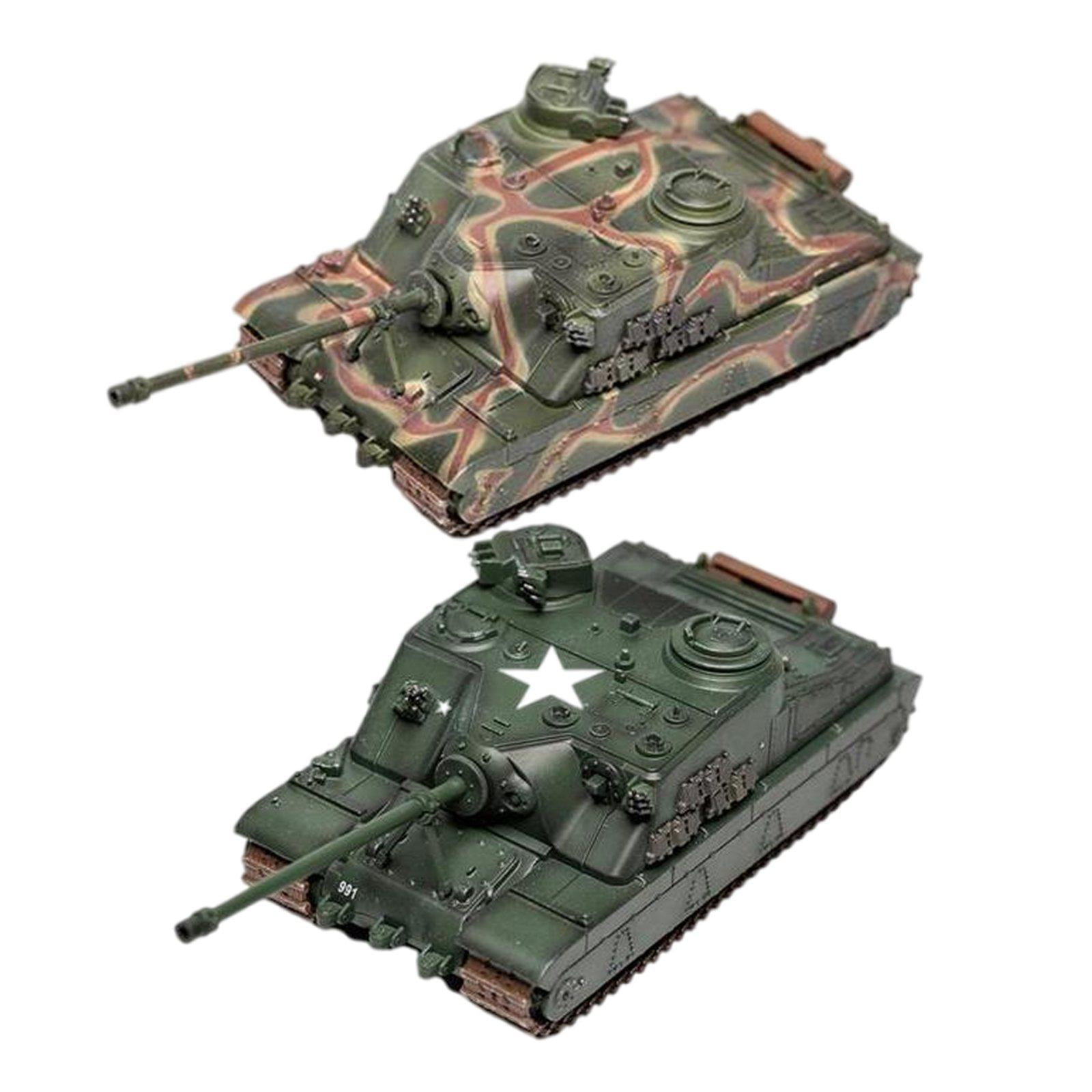 kusrkot 2pcs 1 72 Diecast Tank Tabletop Decoration Adult Gifts for Boys Walmart