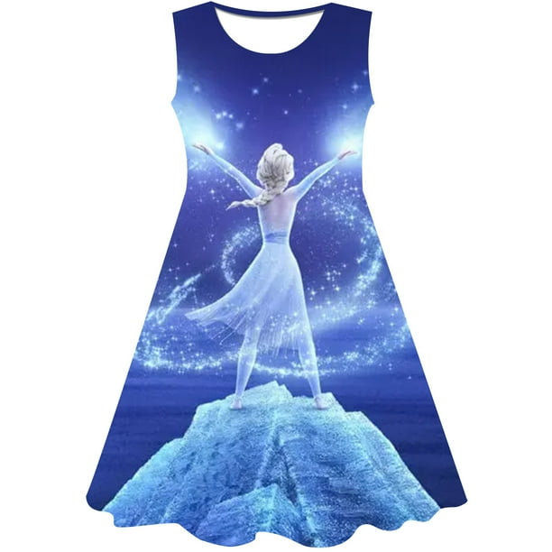 Vestidos de Frozen para niñas de Disney, ropa de princesa para niños ...