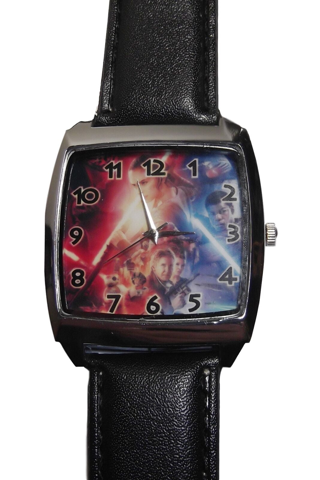 Star Wars The Force Awakens Cast Square Face Genuine Leather Band Wrist ...