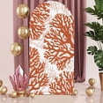 Arch Backdrop 6.6 Ft, Burnt Orange Coral Coastal Spandex Stretch Fitted ...
