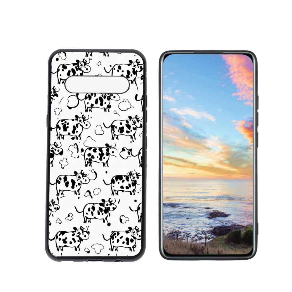 Compatible with LG V60 ThinQ 5G Phone Case, Cow-Print-Abstract-Art ...